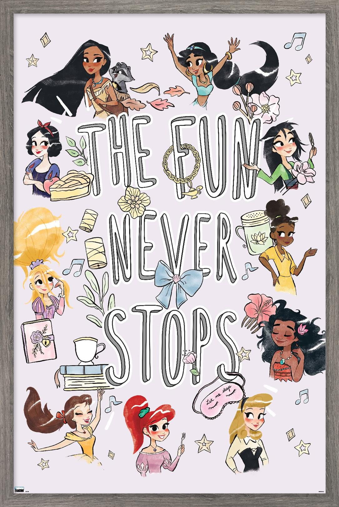 Disney Princess - Best Friends Wall Poster, 22.375" x 34" Framed ...