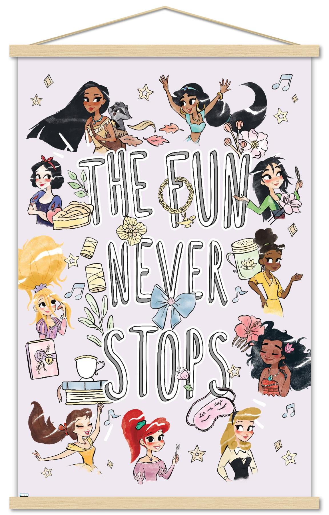 Disney Princess - Best Friends Wall Poster with Magnetic Frame, 22.375 ...