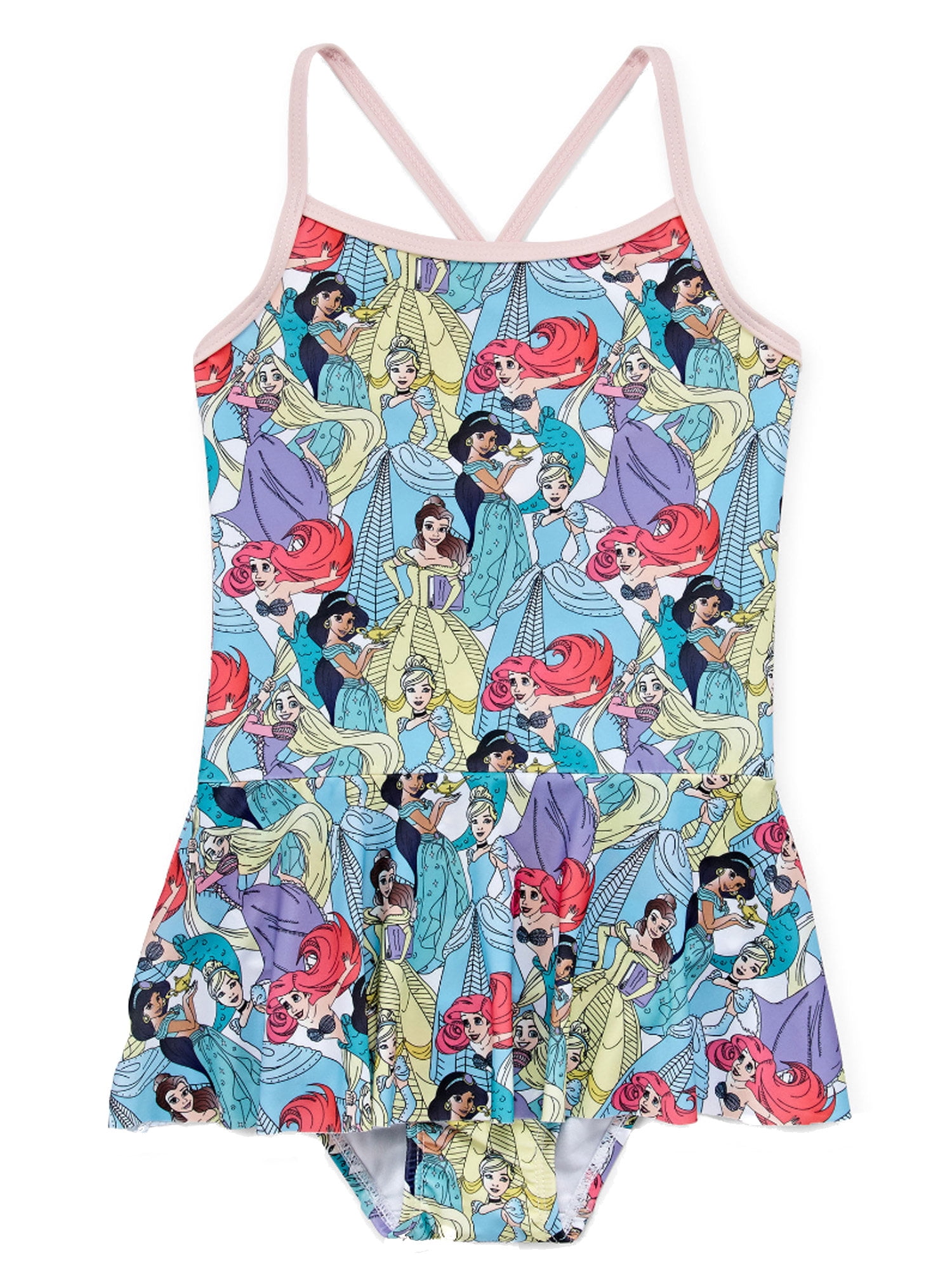 Disney Princess Big Girl's One Piece Bathing Suit (7-8) - Walmart.com