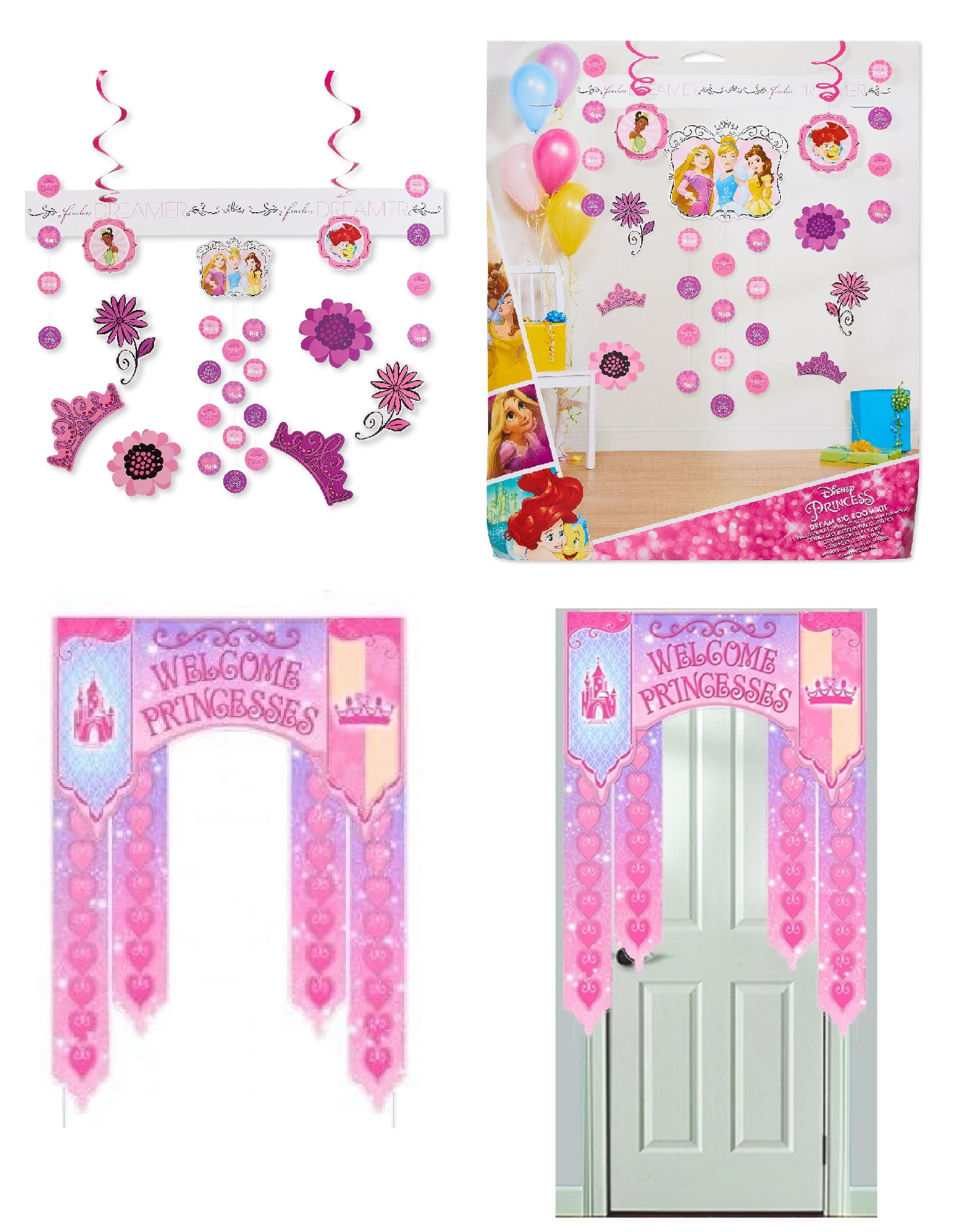 Disney Princess Birthday Baby Shower Party Supplies Decoration Bundle ...