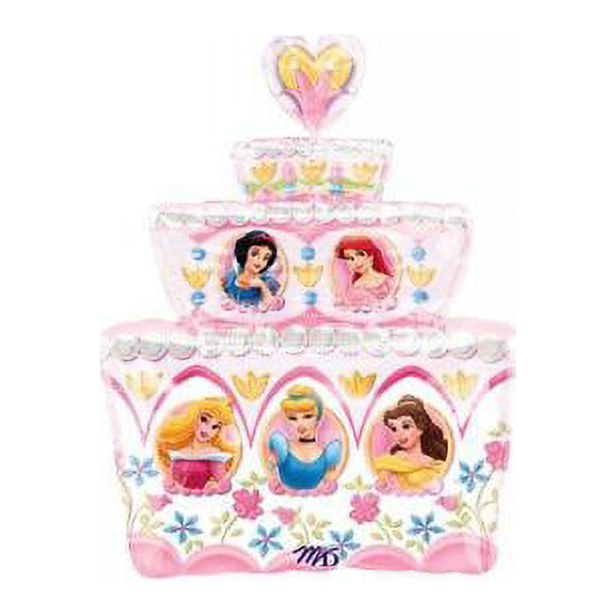 Disney Princess Birthday Cake 28 Mylar Balloon Large - Walmart Business ...