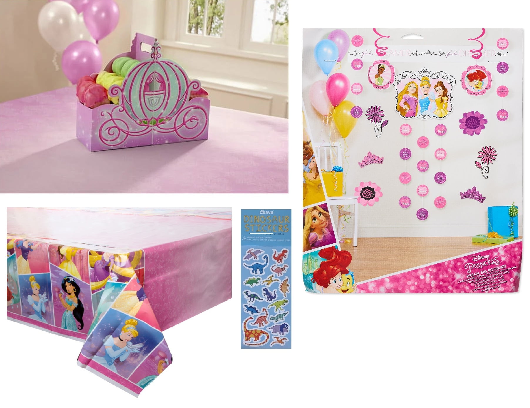 Disney Princess Birthday Party Supplies Bundle includes 1 Paper Snack ...
