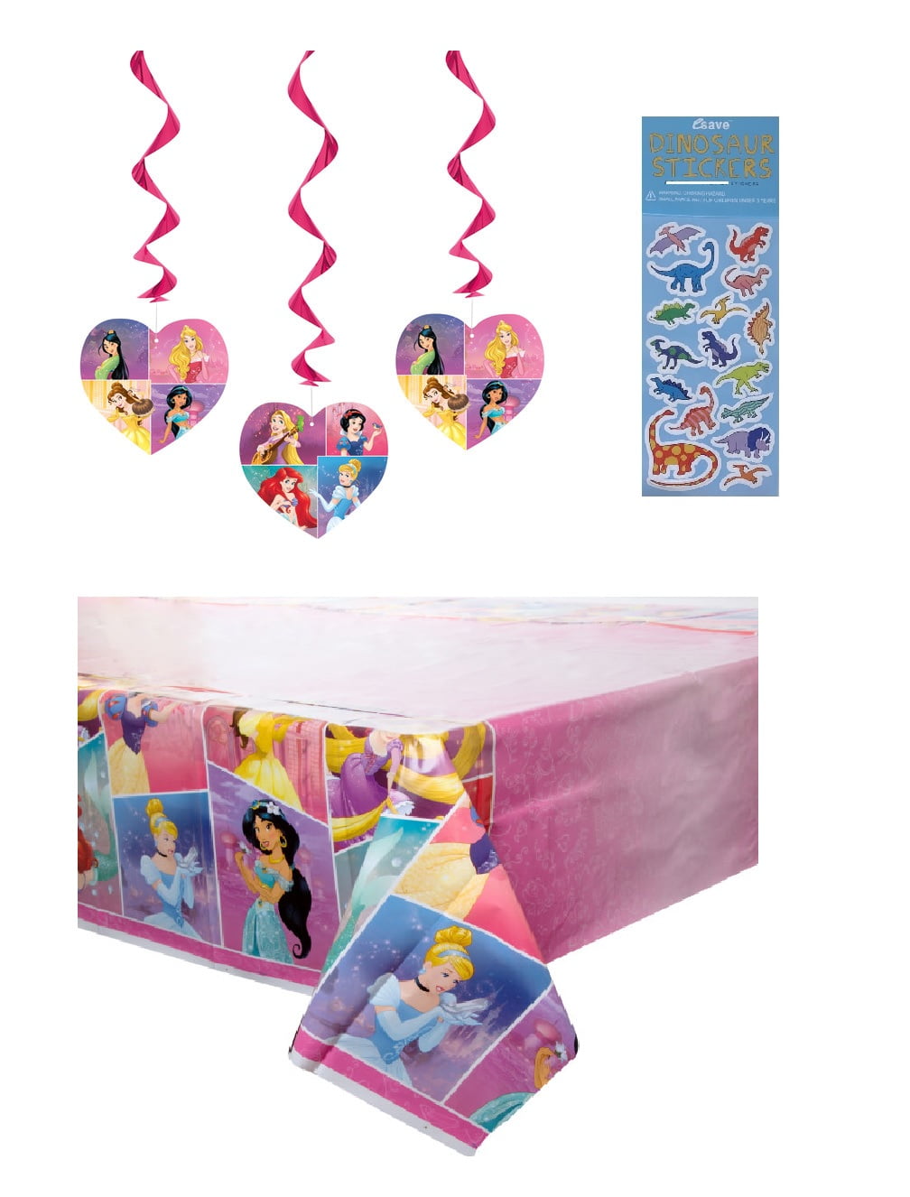 Unique Disney Princess Party Supply Sets with Plastic Table Cover ...