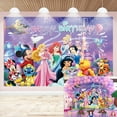 Disney Princess Birthday Theme Backdrop Party Decoration - Walmart.com