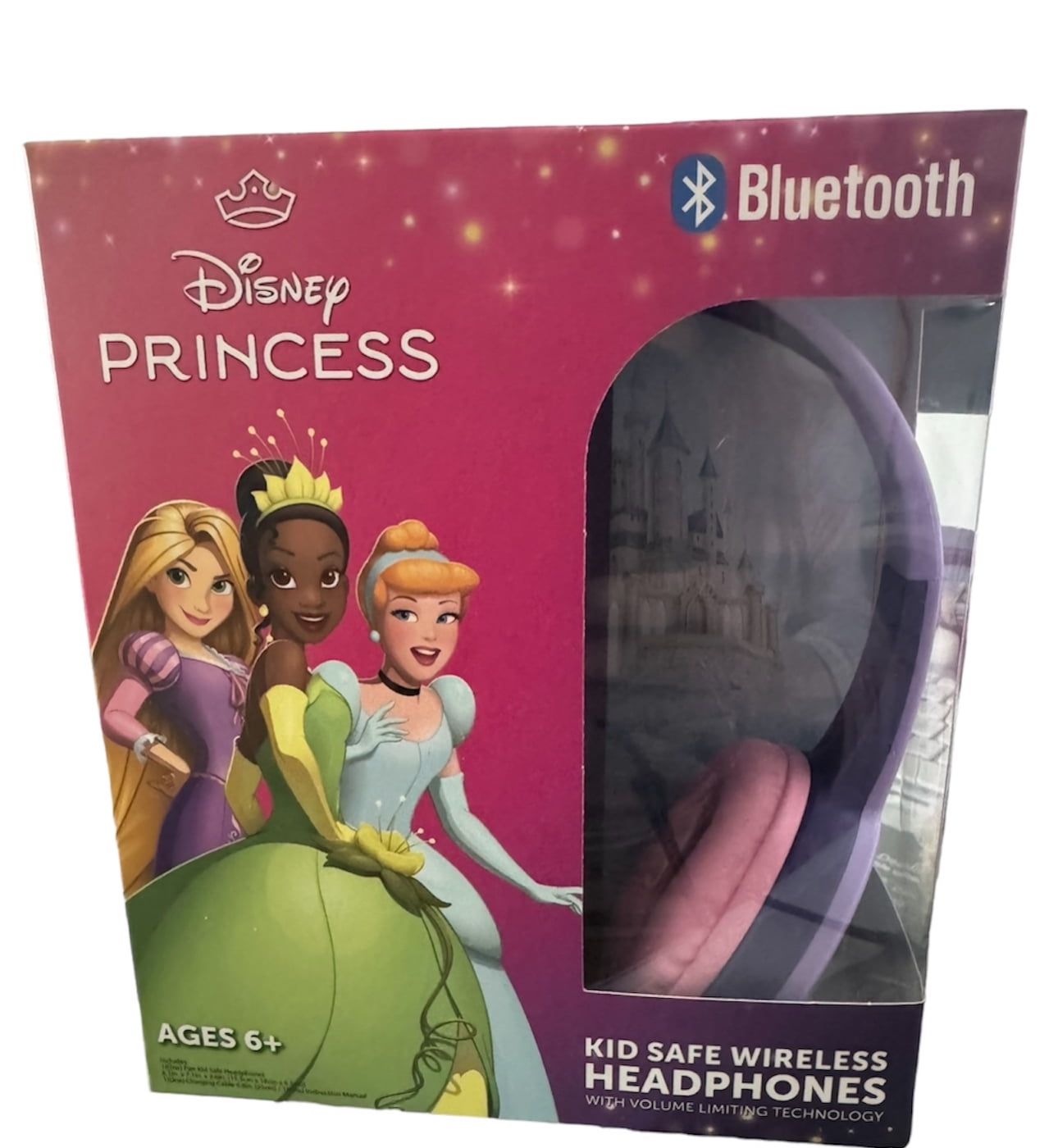 Disney Princess Bluetooth Kid-Safe Wireless Headphones - Volume ...