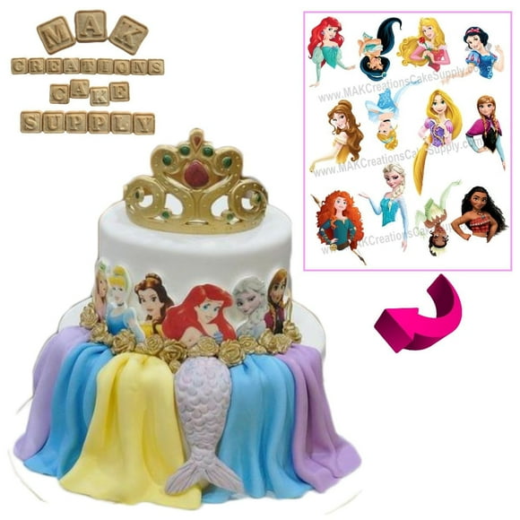 Princess Edible Cake Toppers