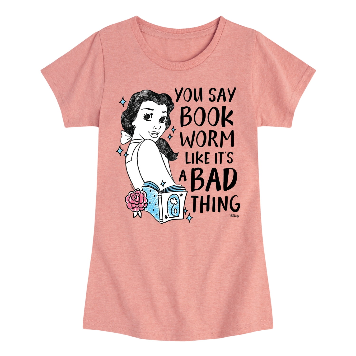 Disney Princess - Bookworm Isn't A Bad Thing - Toddler & Youth Girls ...
