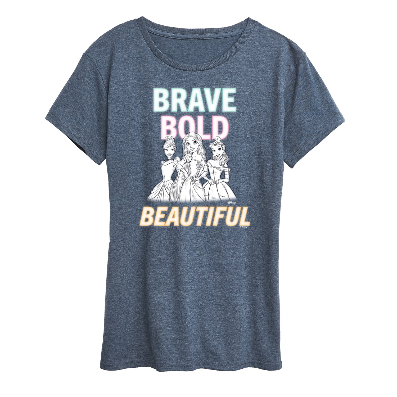Disney Princess - Brave, Bold, & Beautiful - Women's Short Sleeve ...