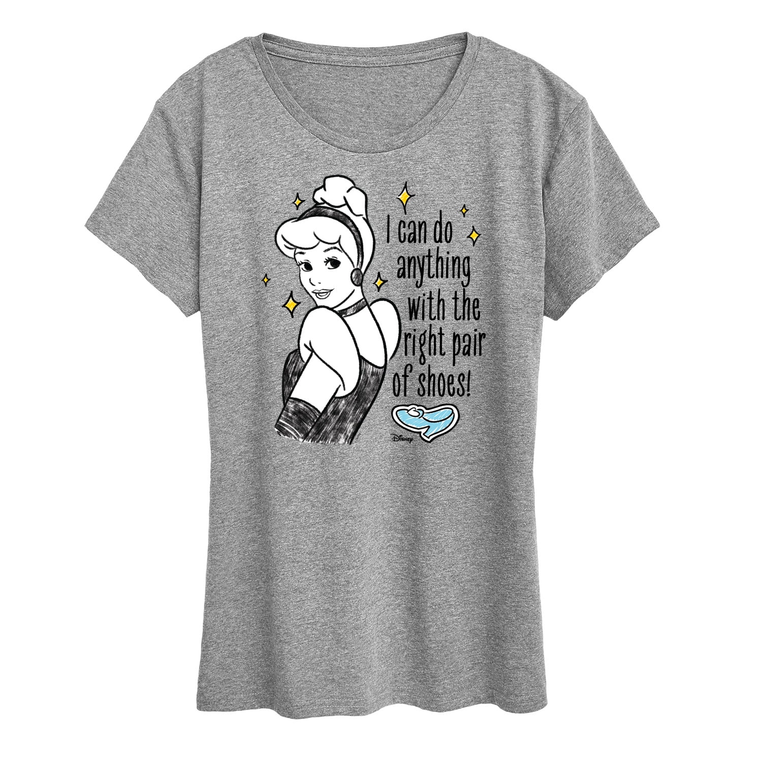 Disney Princess - Can Do Anything With Shoes - Women's Short Sleeve ...
