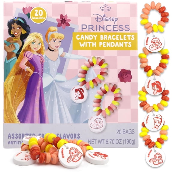 Galerie, Disney Princess Candy Bracelets, 20 Count, 6.70 Ounce Box ...