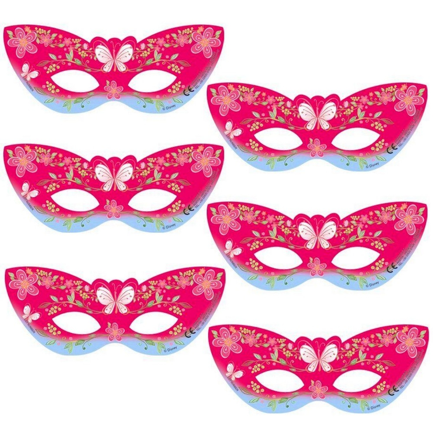 Disney Princess Cardboard Eye Mask (Pack of 6) - Walmart.com
