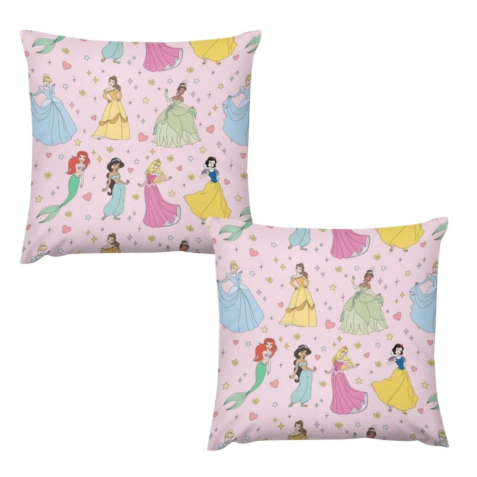 Disney Princess Cartoon Cute Anime Pattern Decorative Cushion Cover ...