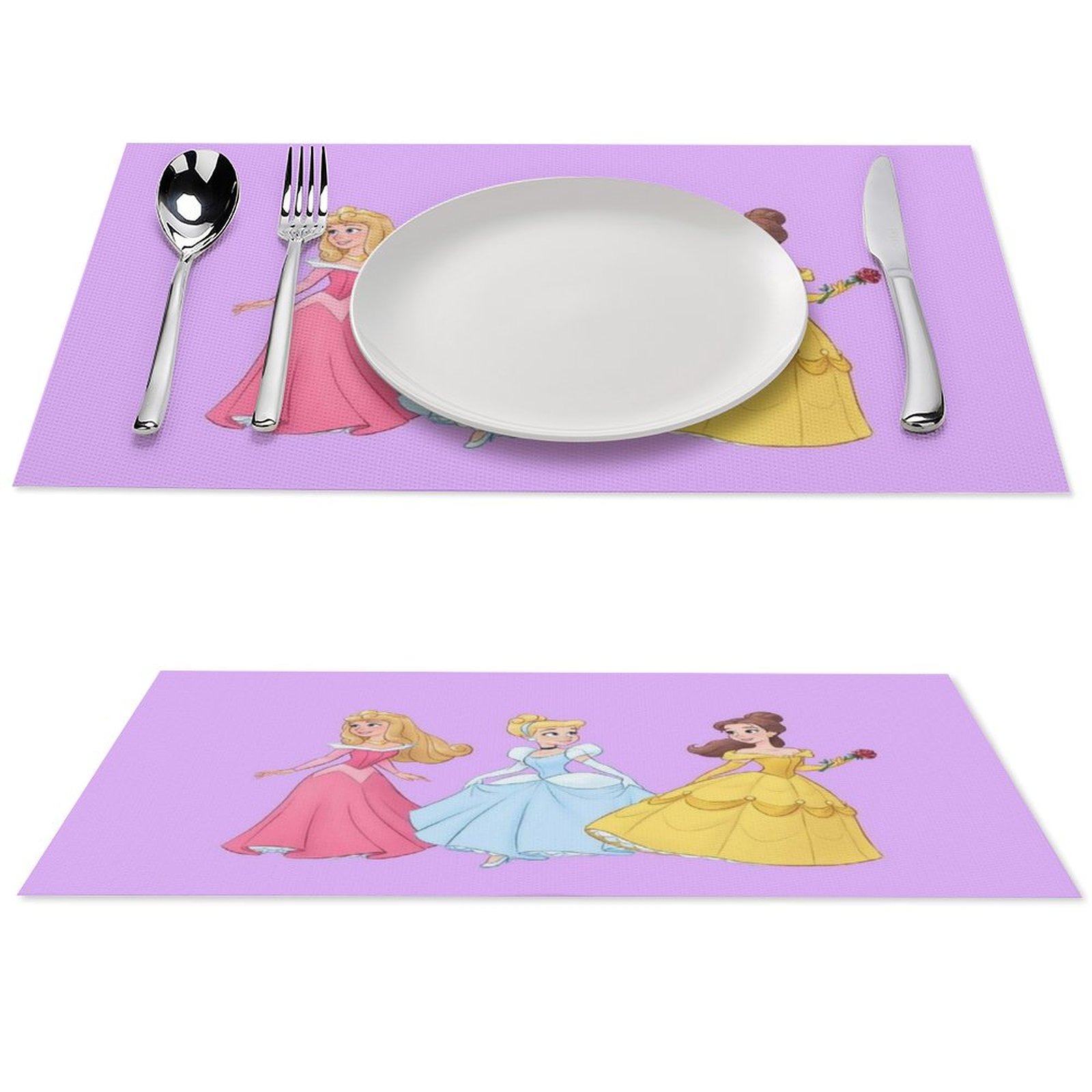Disney Princess Cartoon placemats are suitable for indoor dining table ...
