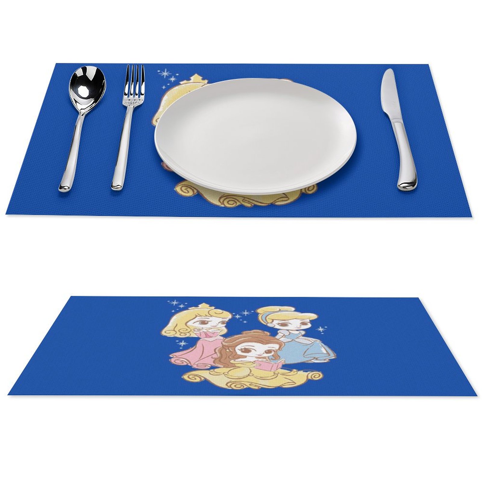 Disney Princess Cartoon placemats are suitable for indoor dining table ...