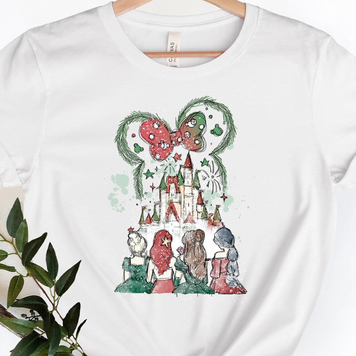 Disney Princess Castle Disney Princess Holiday Castle Shirt, S-5XL ...