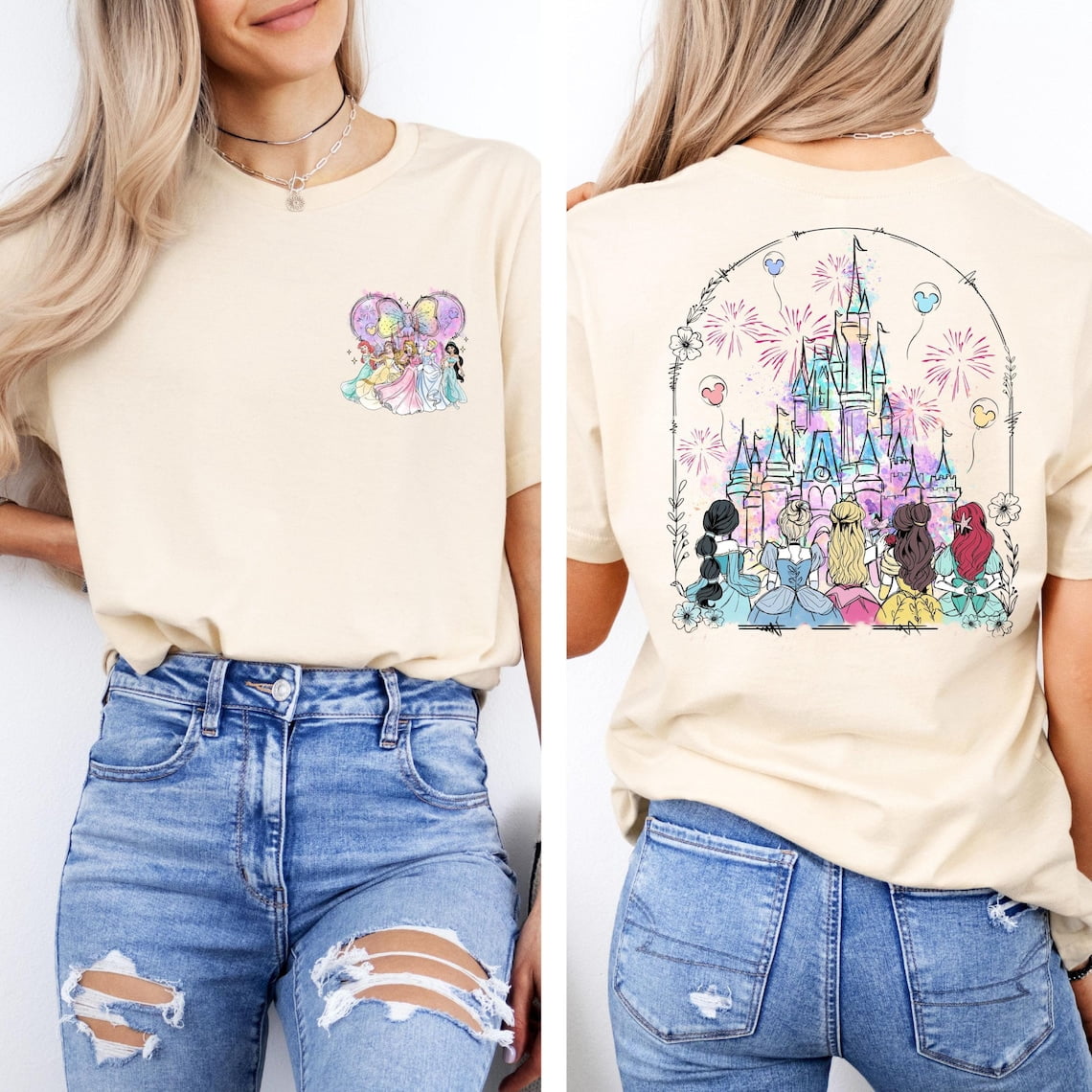 Disney Princess Castle Shirt, Disneyland Castle Best Friends Gift, WDW Girls Trip Shirts, Disney ...