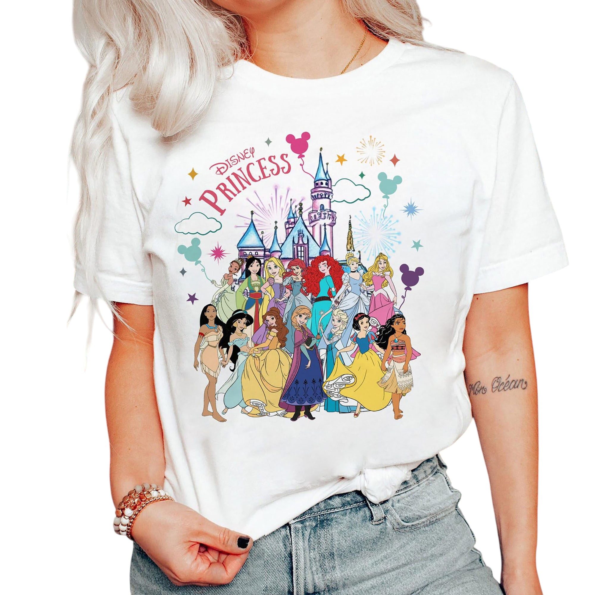 Disney Princess Castle T Shirt for Girls Trip 2025 WDW Disneyland Tee Birthday Girl Shirt for ...