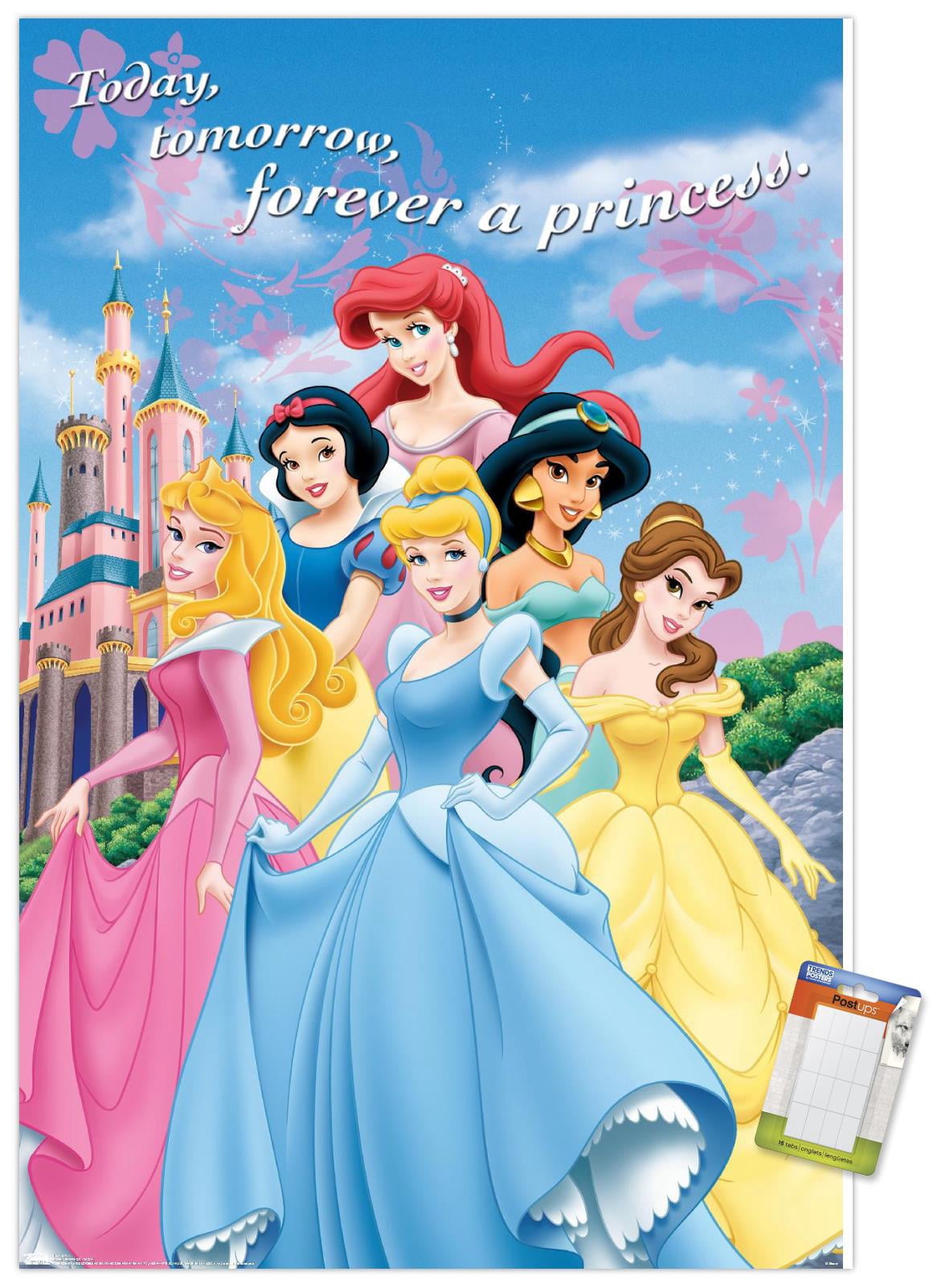 Disney Princess - Castle Wall Poster, 14.725" x 22.375" - Walmart.com