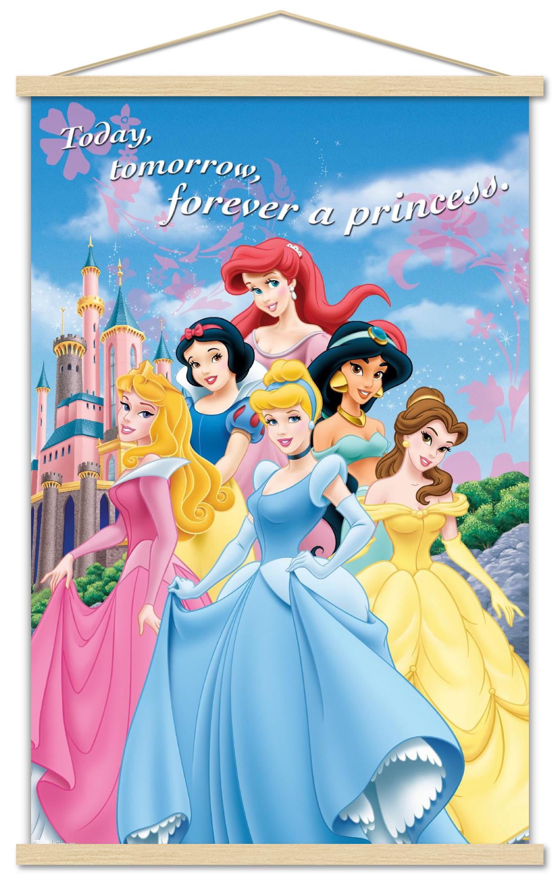 Disney Princess - Castle Wall Poster with Wooden Magnetic Frame, 22.375 ...
