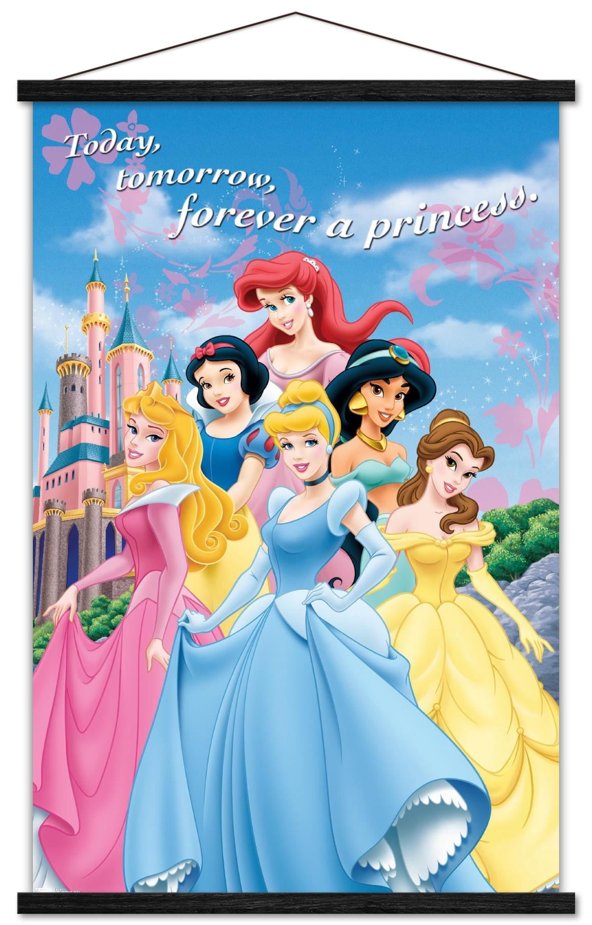 Disney Princess - Castle Wall Poster with Wooden Magnetic Frame, 22.375 ...