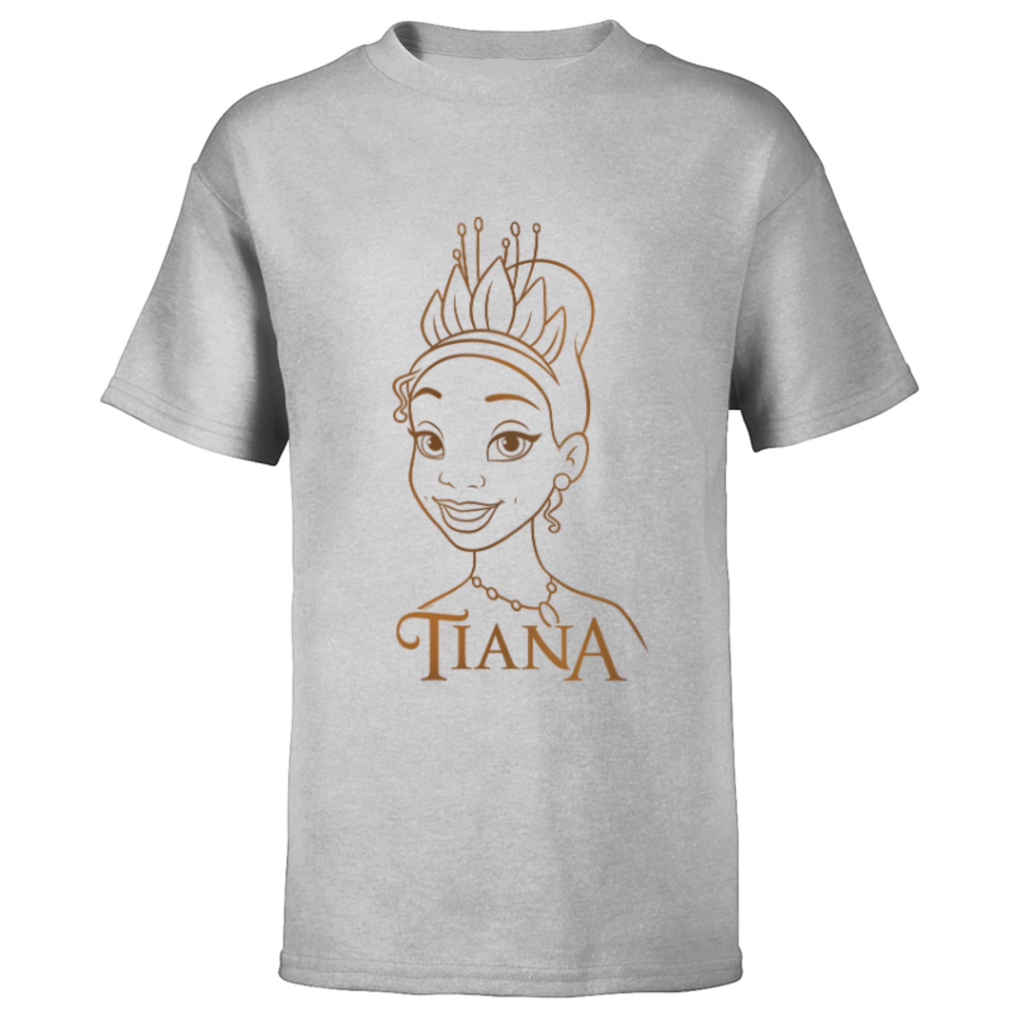 Disney Princess Celebration Minimalist Lines Tiana - Short Sleeve T ...