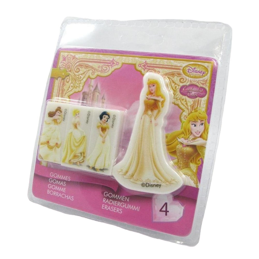 Disney Princess Characters Erasers (Pack of 4) - Walmart.com