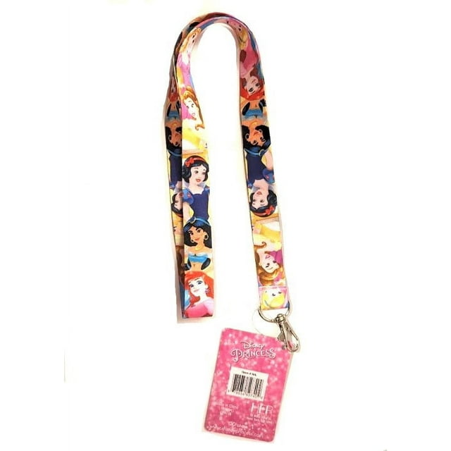 Disney Princess Characters Lanyard Keychain holder - Walmart.com