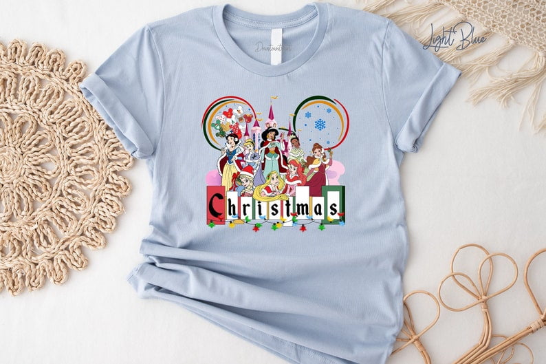 Disney Princess Christmas Shirt, Disney Princesses Mickey Ears, Magic ...