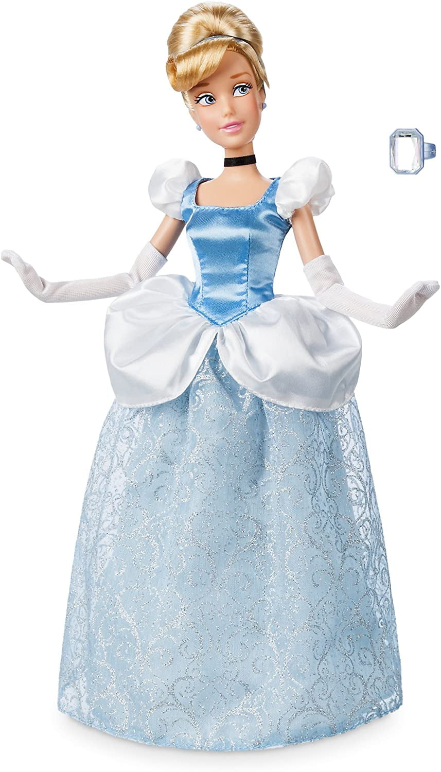 Disney Princess Deluxe Cinderella Doll with Wear and Share Ring and ...