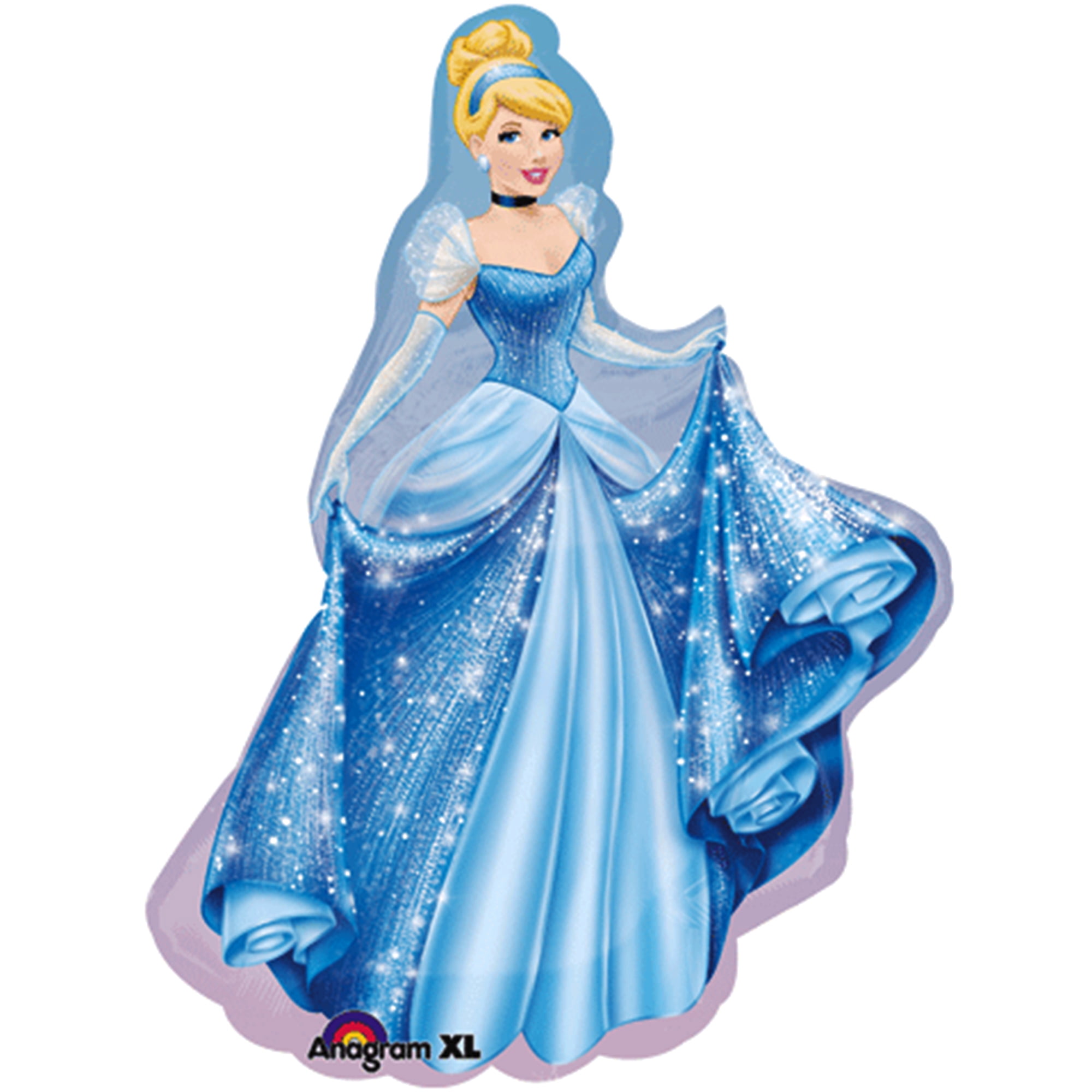 Anagram Disney Princess Cinderella Jumbo Foil Balloon 33 inch, Helium ...