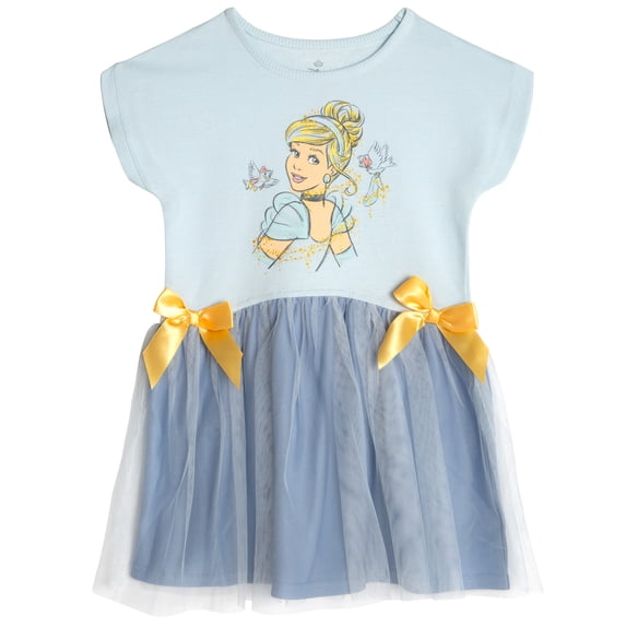 Disney Princess Cinderella French Terry Tutu Pleated Drop Shoulder ...