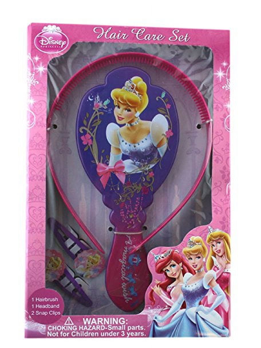 Disney Princess Cinderella Hairbrush headband and snap clips hair care ...