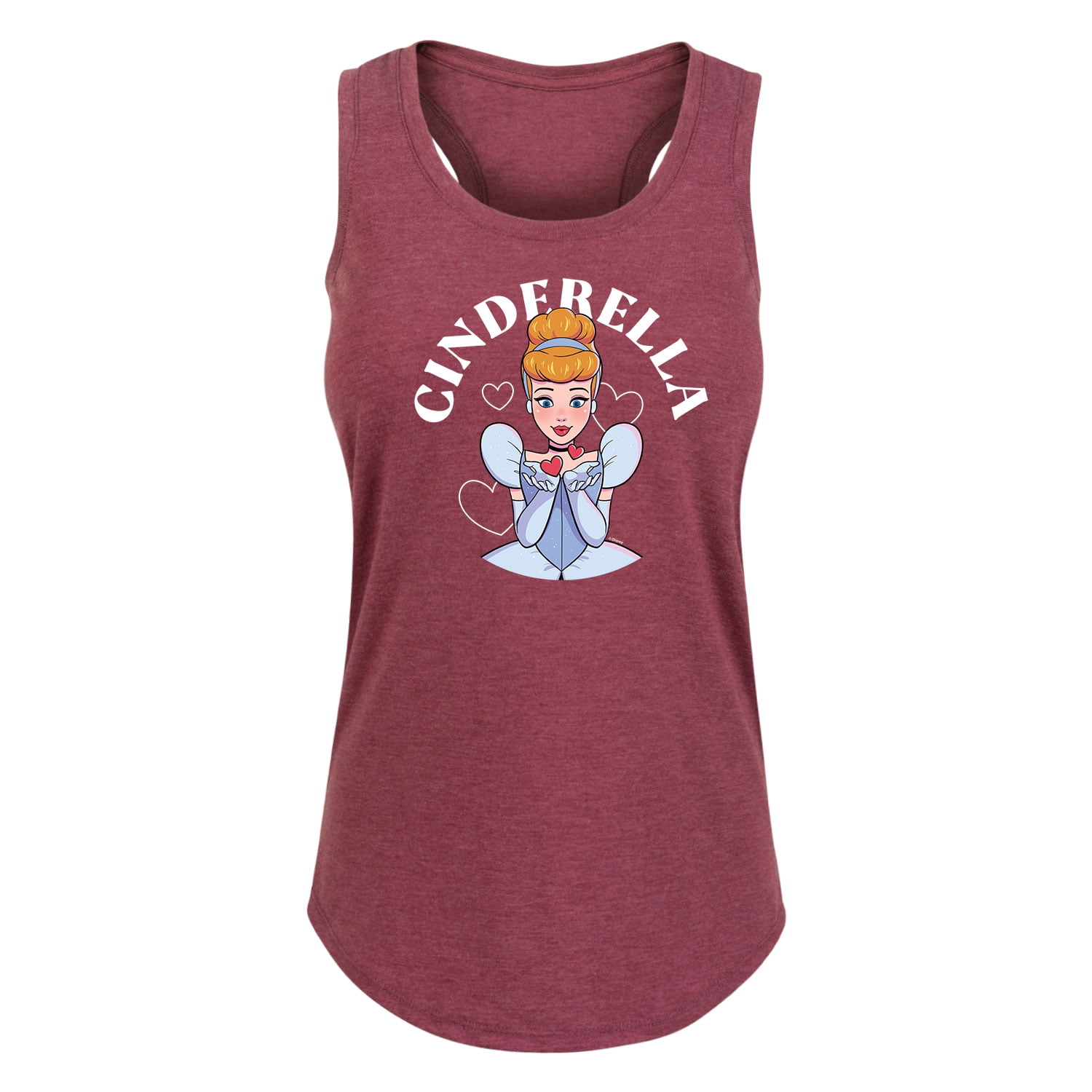 Disney Princess - Cinderella Kiss - Women's Racerback Tank Top ...