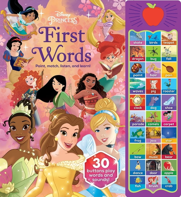 Disney Princess Cinderella, Moana, Rapunzel, and More! - First Words ...