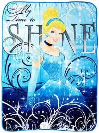 Disney Princess Cinderella "My Time to Shine" Super Plush Throw ...
