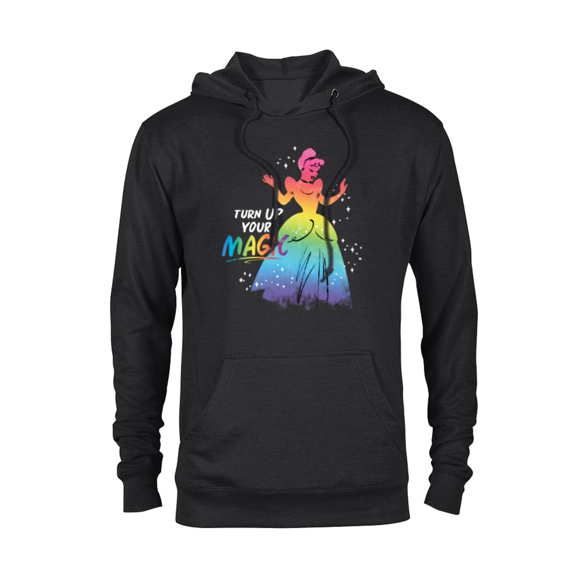 Disney Princess Cinderella Rainbow Turn Up Your Magic- Pullover Hoodie ...