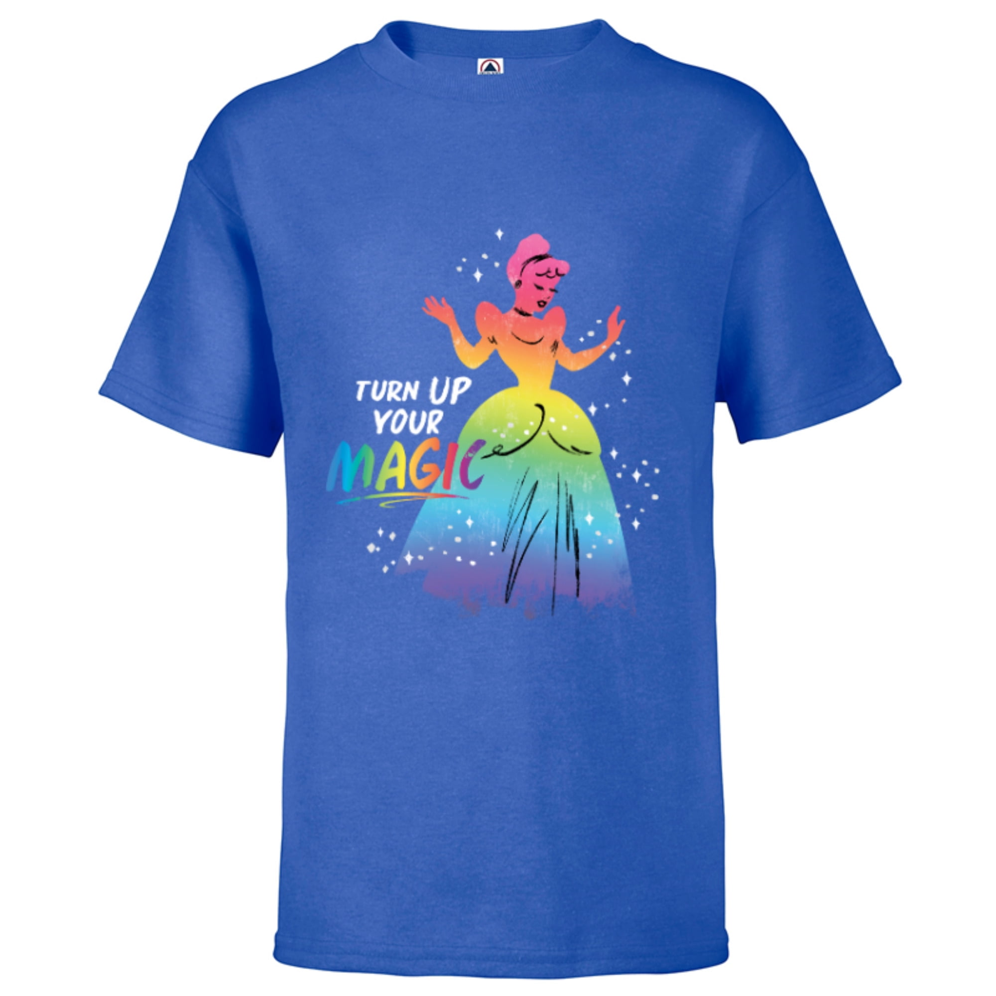 Disney Princess Cinderella Rainbow Turn Up Your Magic- Short Sleeve T ...