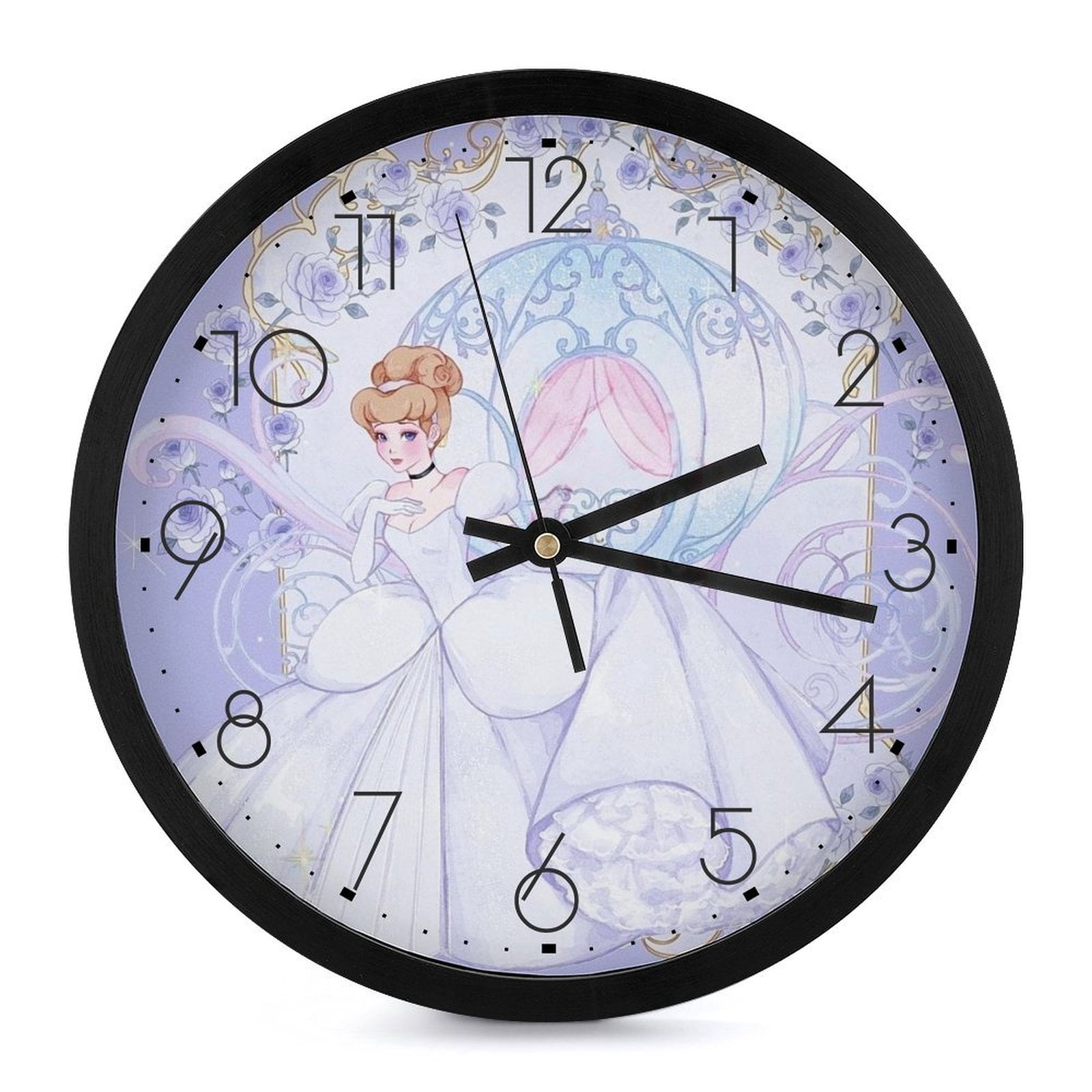 Disney Princess Cinderella Round wall clocks battery operated ...