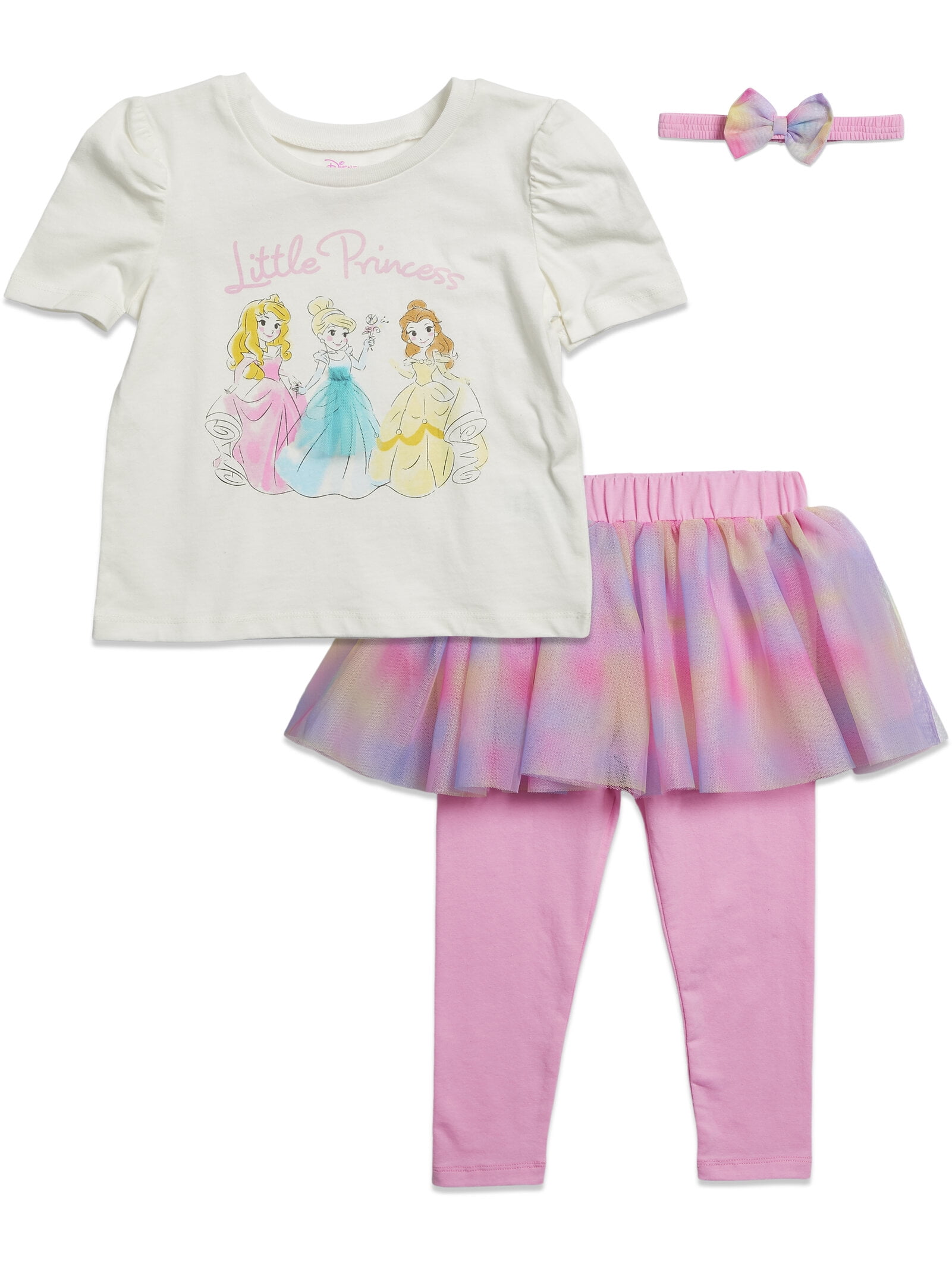 Disney Princess Cinderella Toddler Girls T-Shirt Leggings and Headband ...