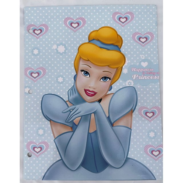 Disney Princess Cinderella and Belle Blue Folders (2pcs) - Walmart.com
