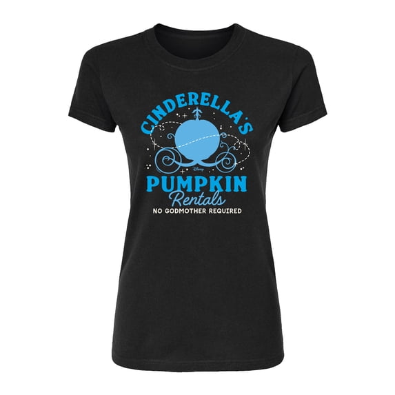 Disney Princess - Cinderella's Pumpkin Rentals - Juniors Fitted Graphic ...