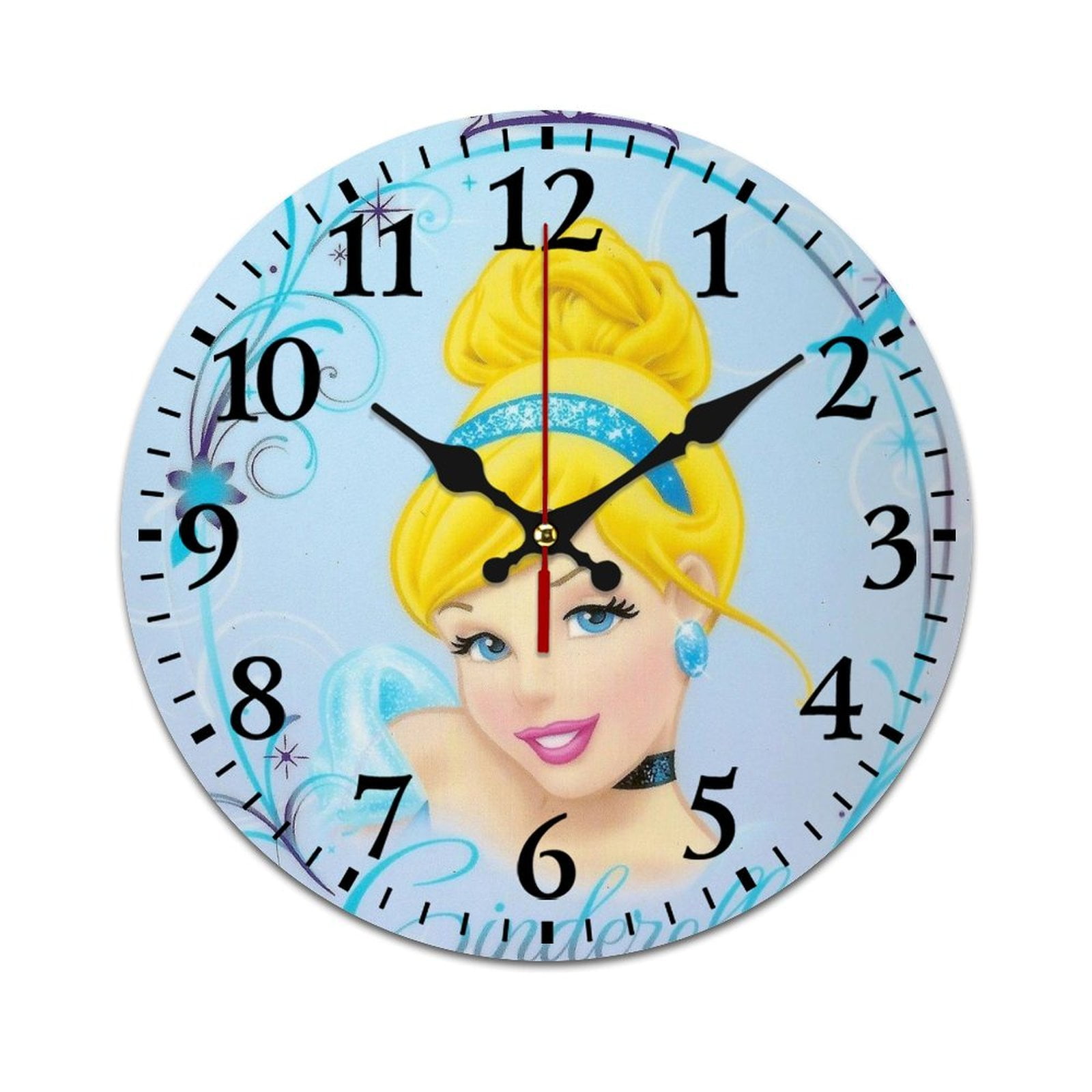 Disney Princess Cinderella wall clocks battery operated decorative 25cm ...
