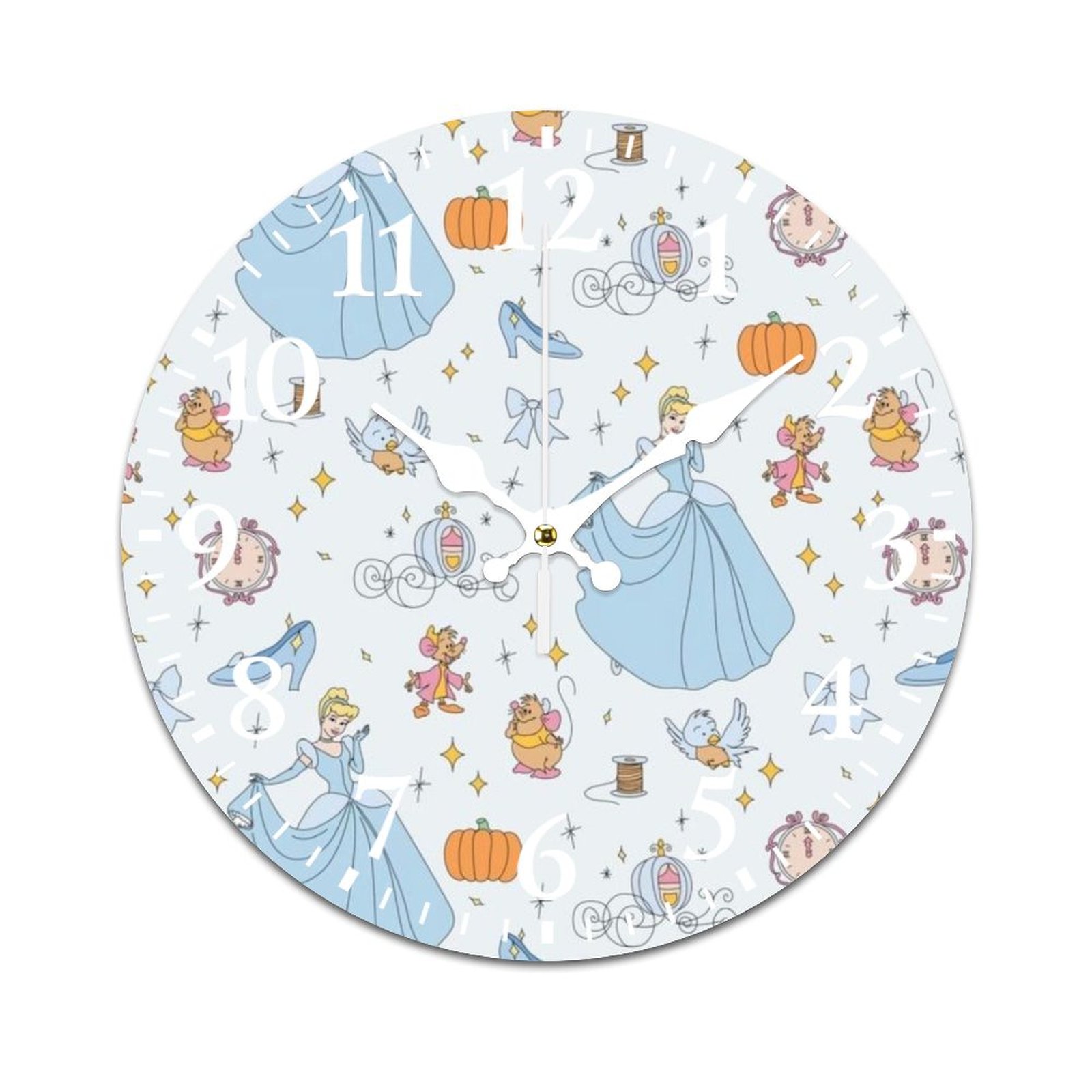 Disney Princess Cinderella wall clocks battery operated decorative 25cm ...