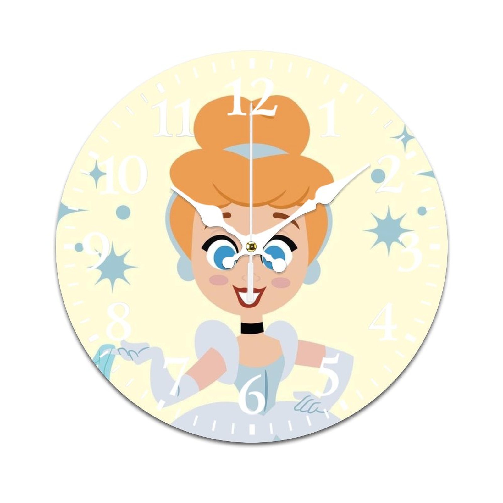 Disney Princess Cinderella wall clocks battery operated decorative 30cm ...