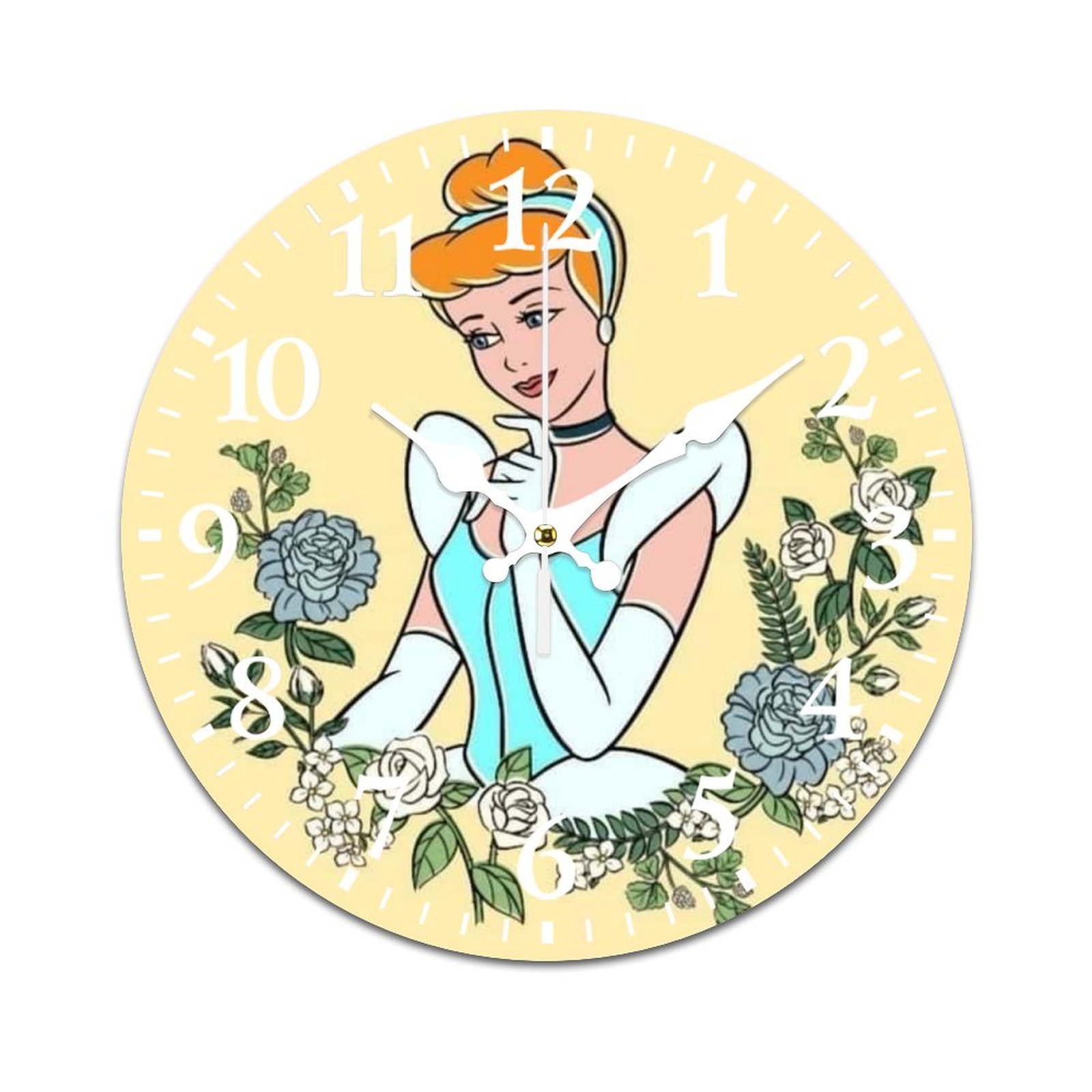 Disney Princess Cinderella wall clocks battery operated decorative 34cm ...