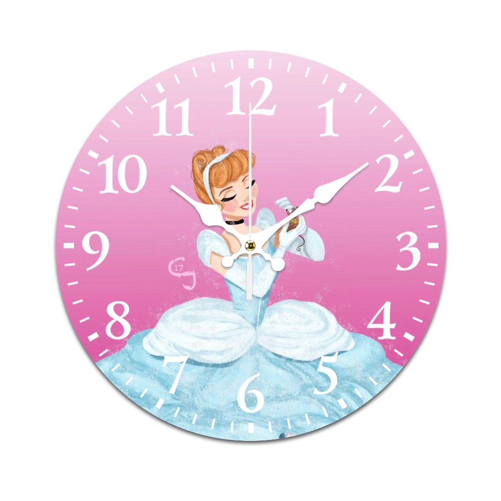 Disney Princess Cinderella wall clocks battery operated decorative 34cm ...
