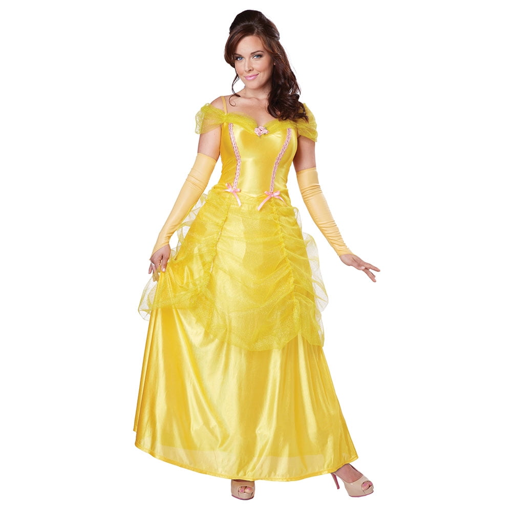 Disney Princess Belle Halloween Costume for Adult Women, Classic Beauty ...