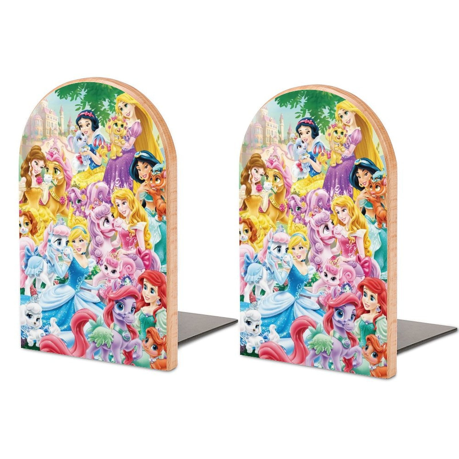 Disney&Princess Classic Group Book Ends,Wood Bookend,Bookend for ...