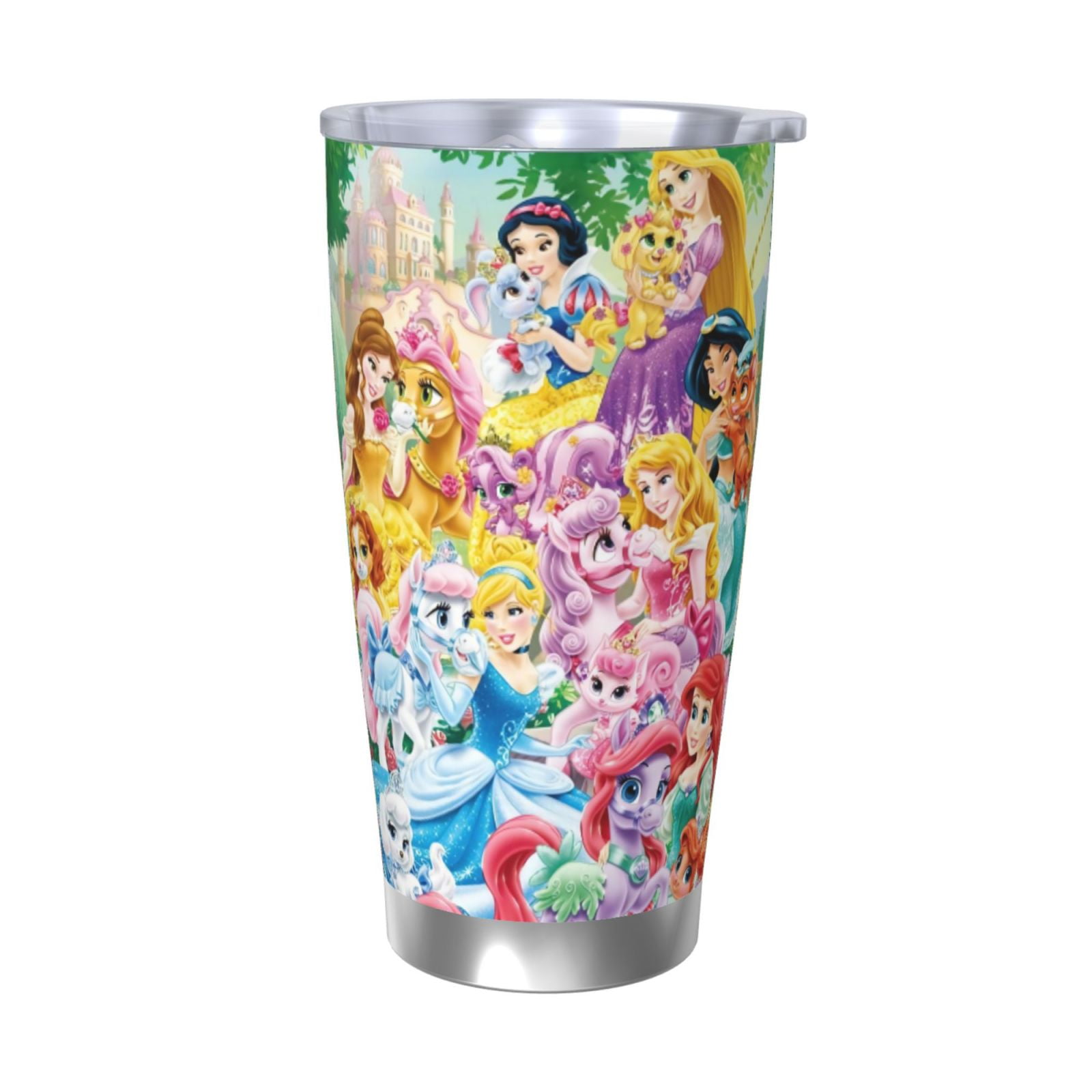 Disney&Princess Classic Group Kids Water Bottle with Straw Lid ...