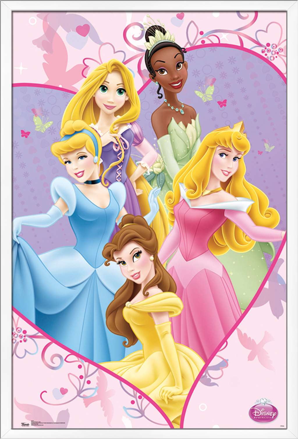 Disney Princess - Collage Wall Poster, 22.375" x 34", Framed - Walmart.com